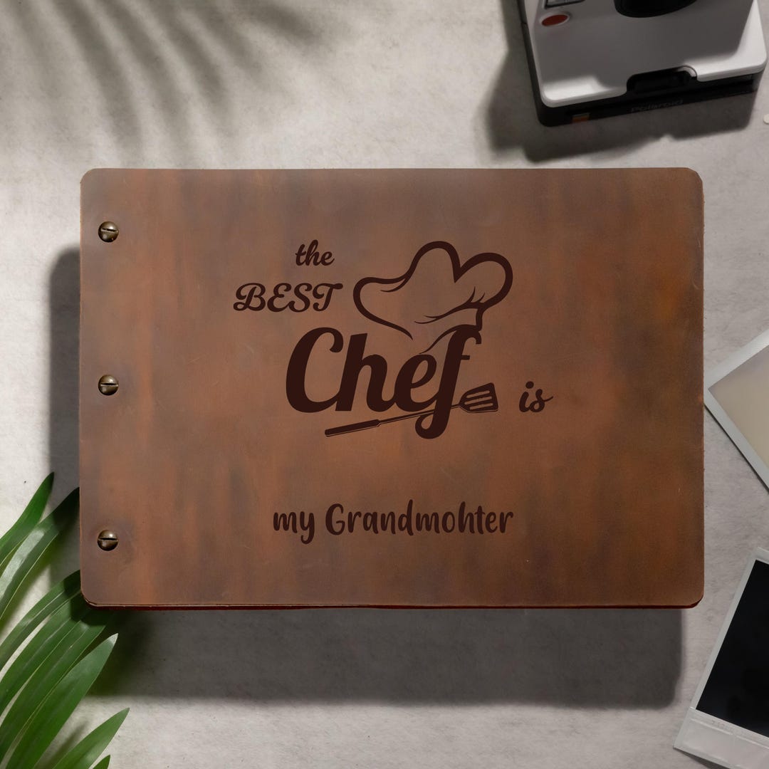 Personalized Keepsake Journal, Custom Recipe and Photo Album for Chefs ...
