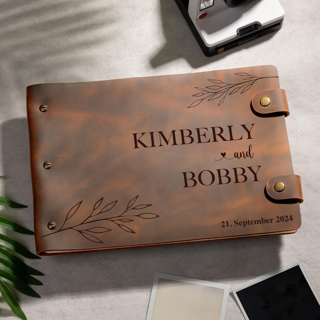 Personalized Happy Retirement Memory Book in Leather, Retirement Gift ...