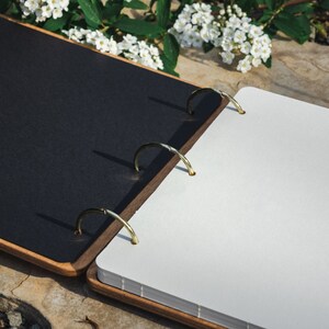 Custom Memory Book in Wooden With Floral Pattern, Wedding Guest Book ...