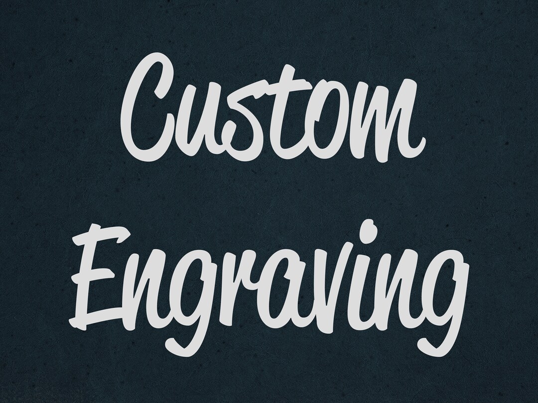Custom Engraving Service for Your Ready Logo/design - Etsy
