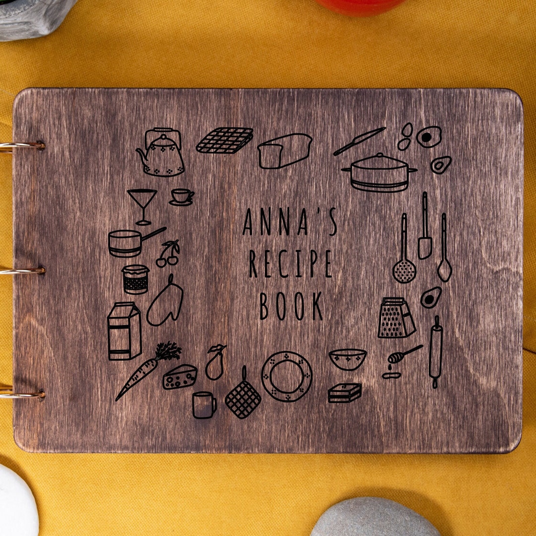 Personalized Cook Book for Mom Gift, Engraved Notebook for Housewife ...