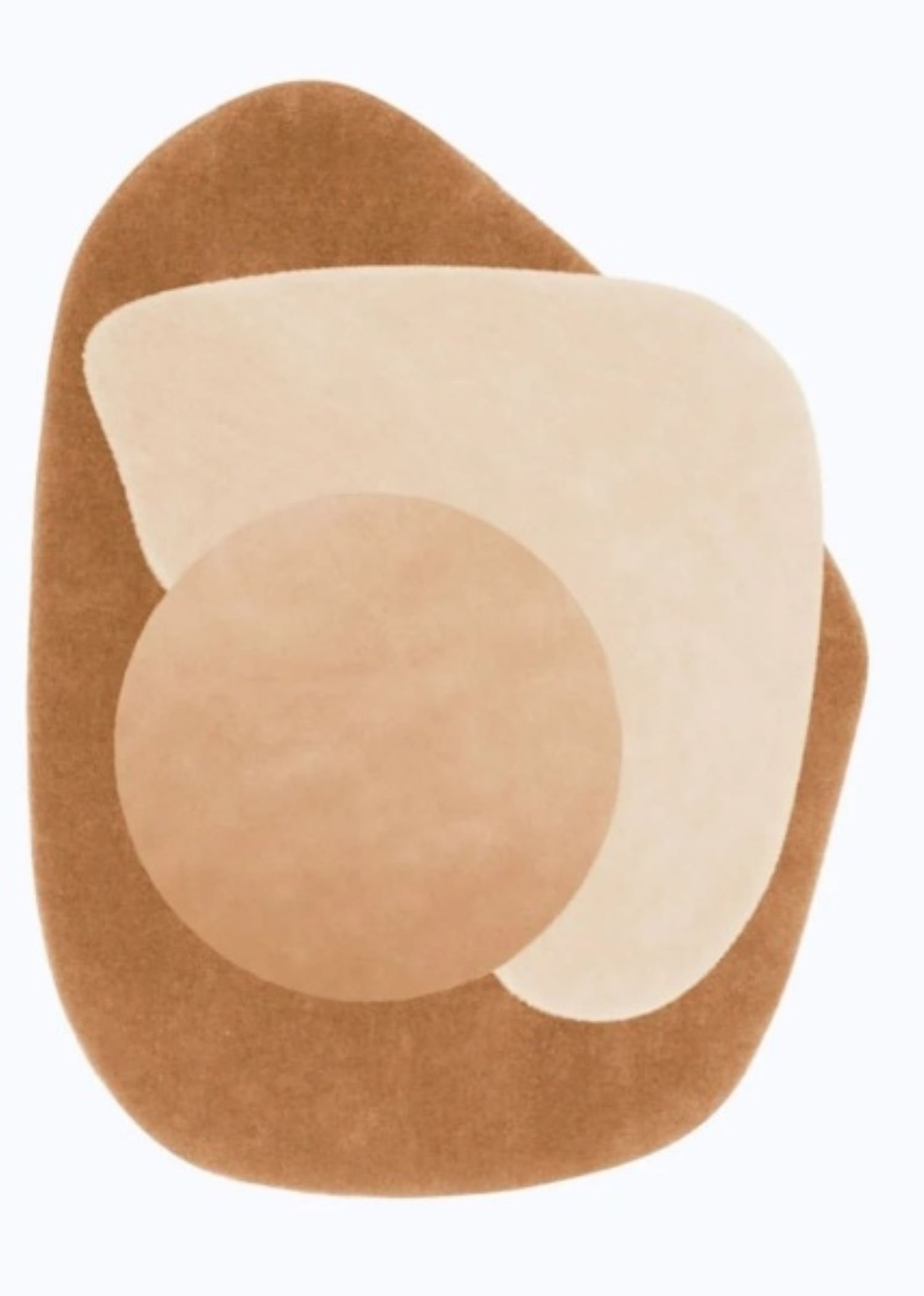 Black Brown Rug Kidney Shape Irregular Rug Premium Quality Newzealand ...