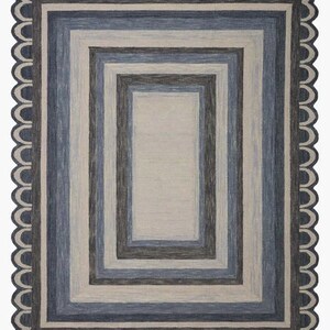 New Modern Hand Tufted Hooked Loop Pile Rug Handmade Luxury - Etsy