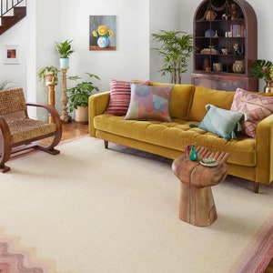 New Modern Hand Tufted Hooked Loop Pile Rug Handmade Luxury - Etsy