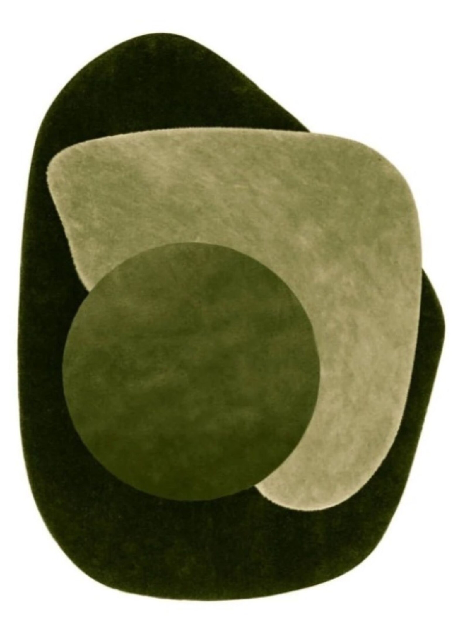 Black Brown Rug Kidney Shape Irregular Rug Premium Quality Newzealand ...