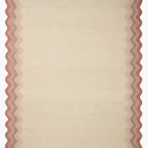 New Modern Hand Tufted Hooked Loop Pile Rug Handmade Luxury - Etsy