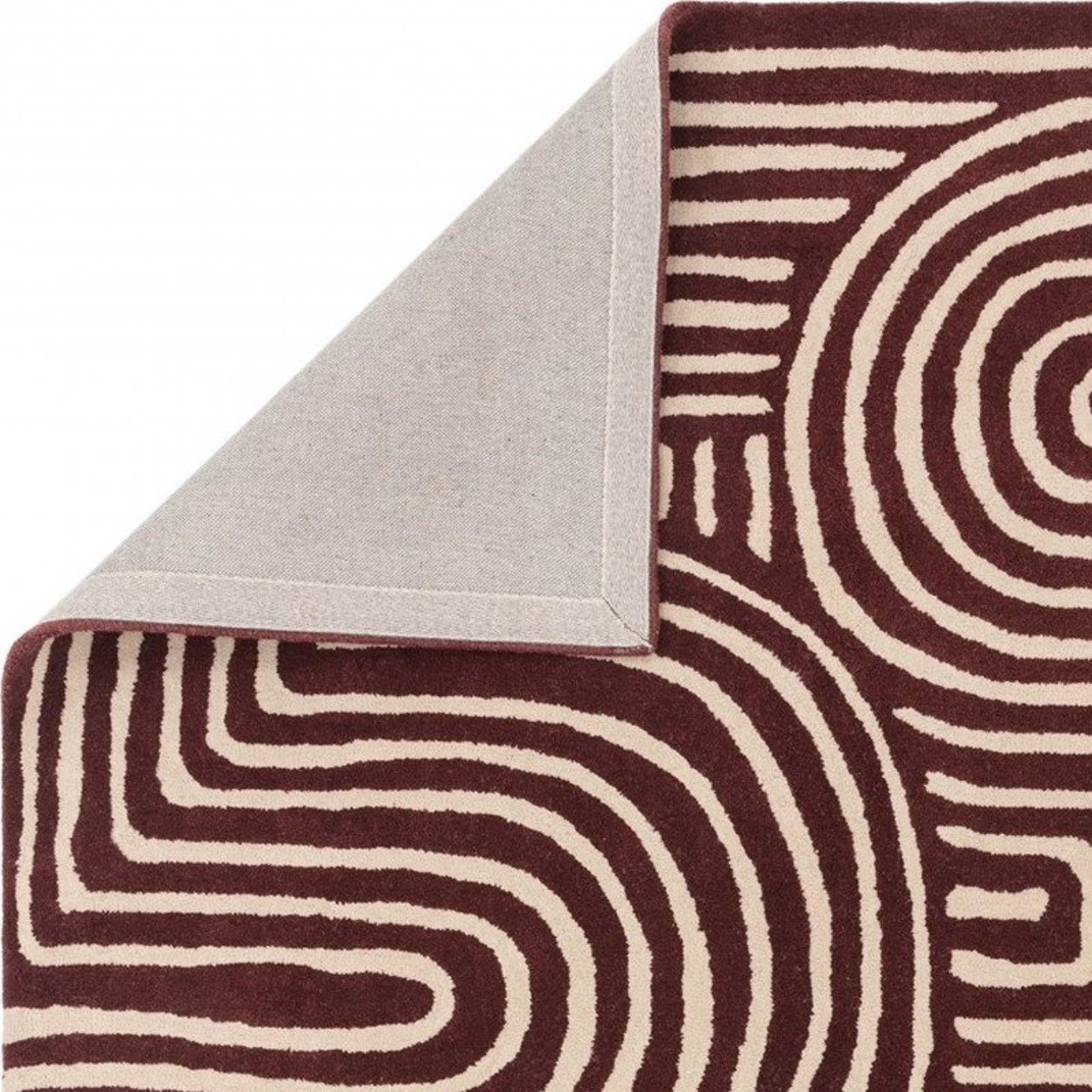 Minimalist Curve Modern Abstract Rug Hand Tufted Designer Wool Tuft Rug ...