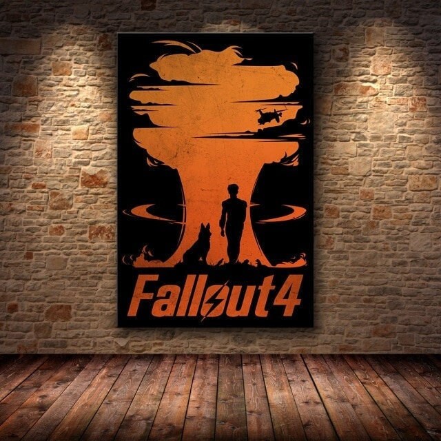 Fallout Game Poster Fan-made Canvas Poster Wall Decor Canvas Print Room ...