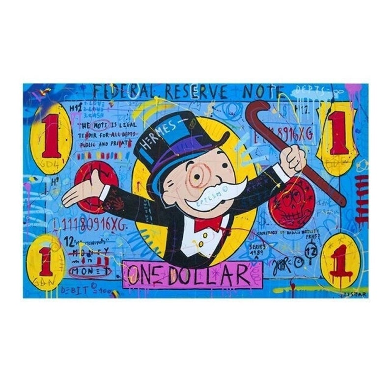 Richie Rich Modern Pop Art 'get the Money' Canvas Print, Street ...