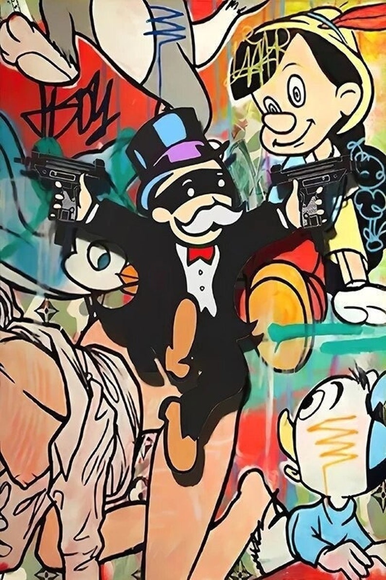 Alec Monopoly Inspired Monopoly Canvas Prints Street Art and - Etsy