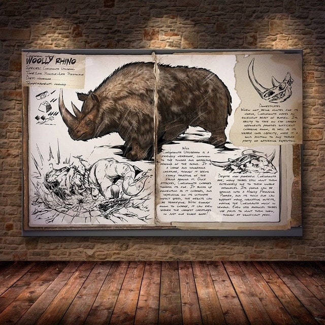 Ark Survival Evolved Canvas Poster Ark Survival Game Wall Art Ark Video ...