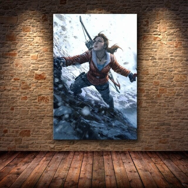 Tomb Raider Poster Lara Croft Poster Print for Gamers and Fans Home and ...
