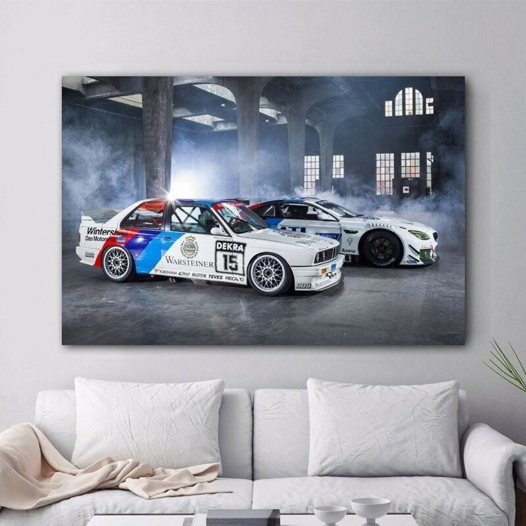 BMW M6 and E30 Racing Poster and Wall Art A Bold Statement for BMW ...