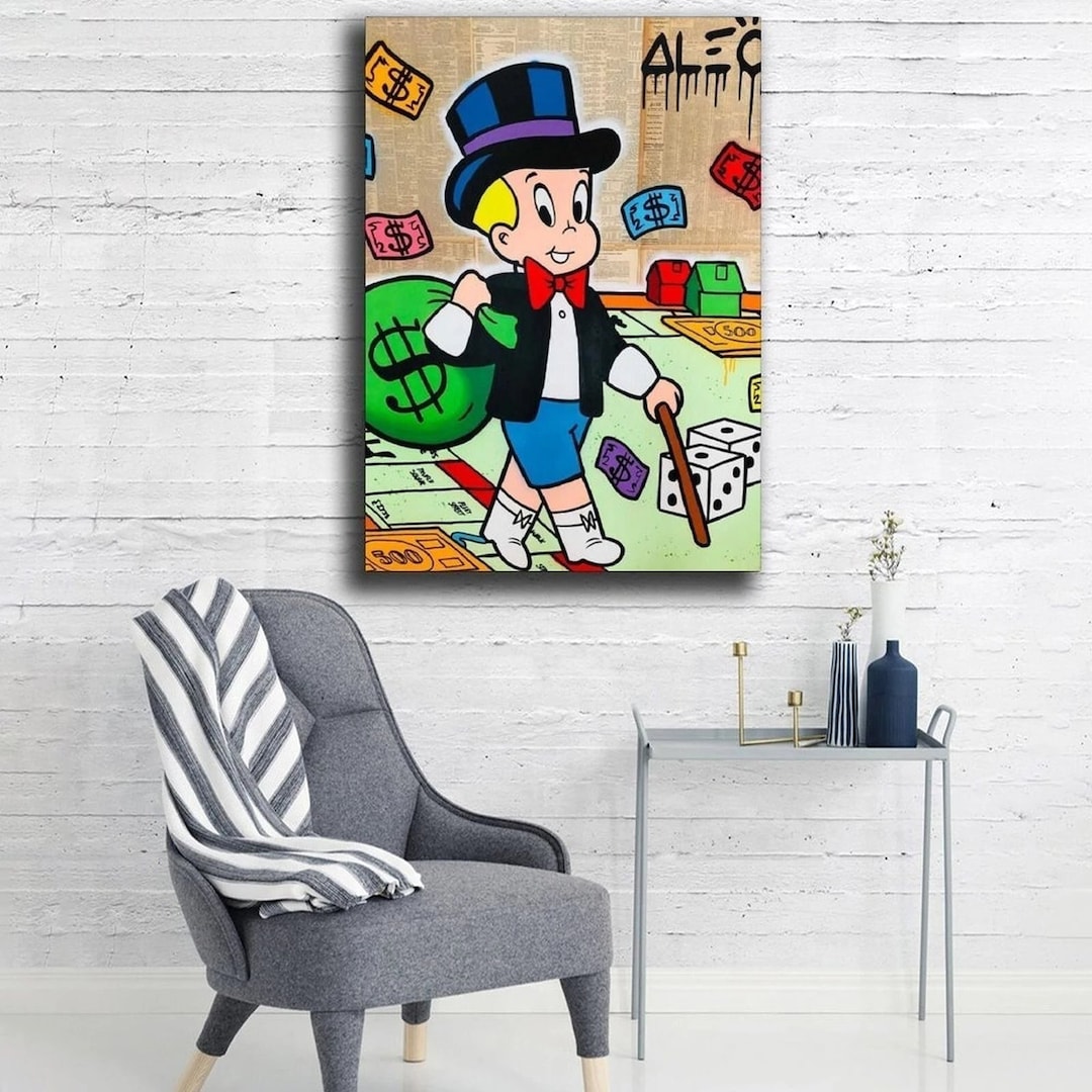 Alec Monopoly's Graffiti Motivation Canvas High-quality Wall Art ...
