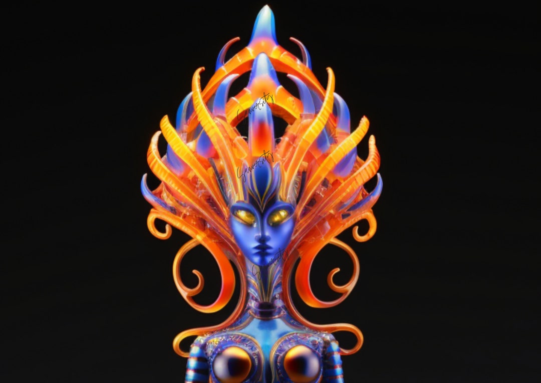 Aetherbloom - Beautiful AI Art - Digital Download - 768 X 1536 Pixels ...