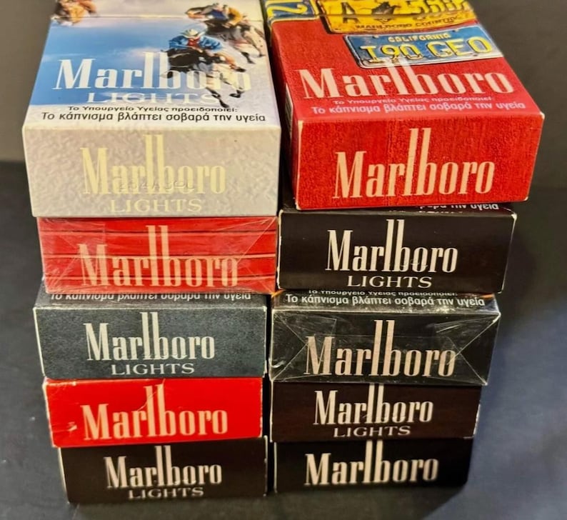 Vintage MARLBORO Cigarettes Lot of 10 Empty Packets for Collection - Etsy
