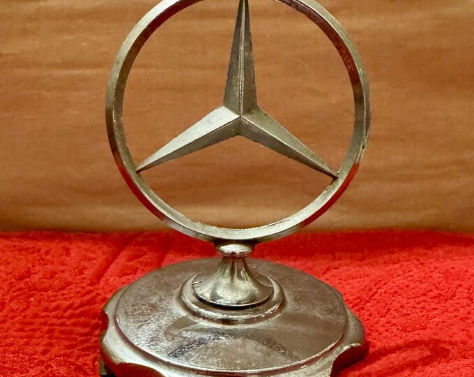 Vintage Automobile Car Mascot Hood Ornament Mercedes Benz - Etsy