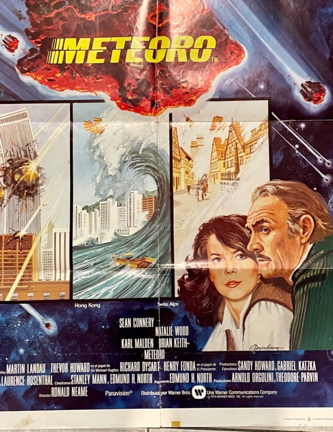 METEORO (sean Connery-natalie Wood) (1979) Original Cinema Movie Quad ...
