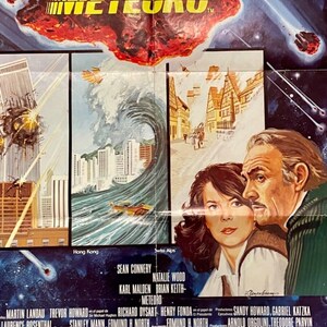 METEORO (sean Connery-natalie Wood) (1979) Original Cinema Movie Quad ...