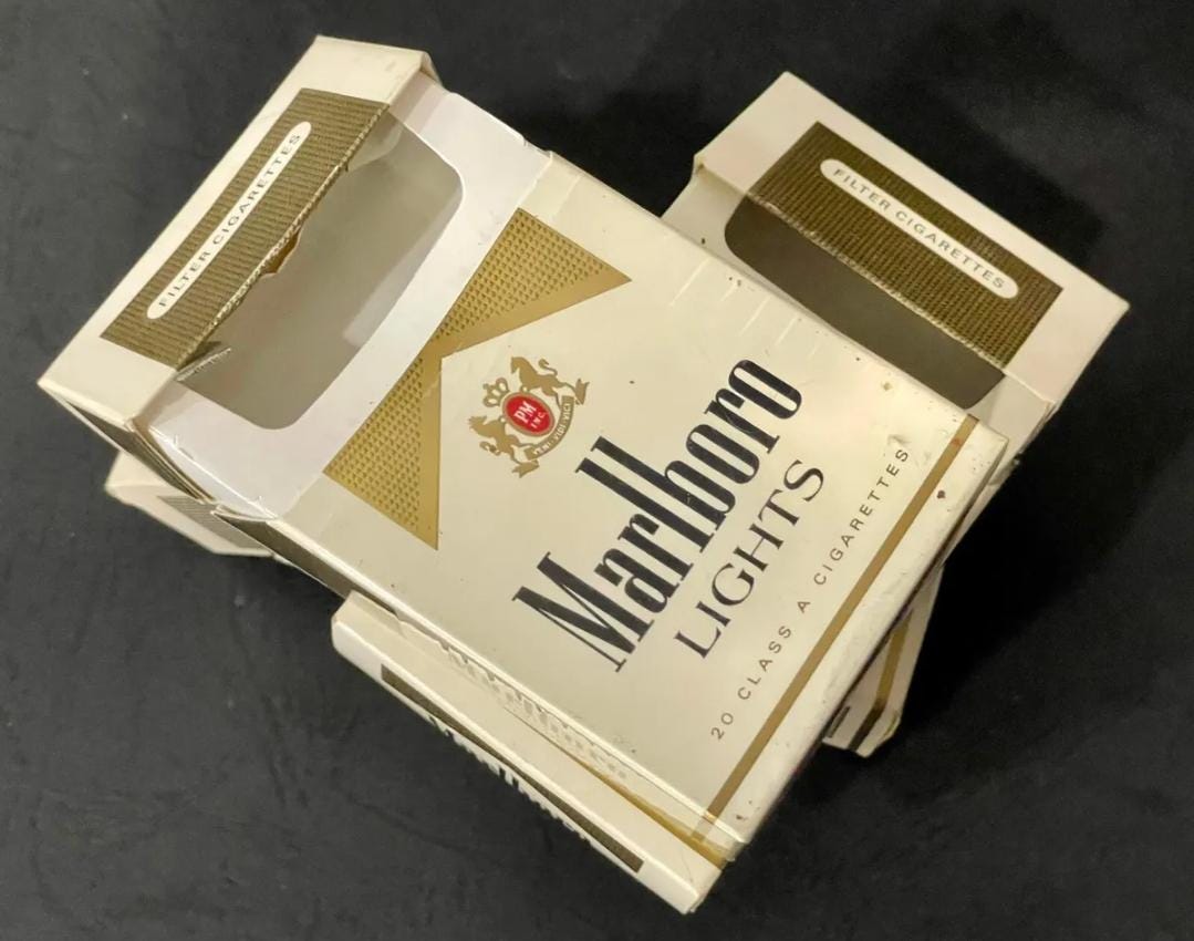 Vintage MARLBORO Lights Cigarettes Lot of 3 Empty Packets for ...