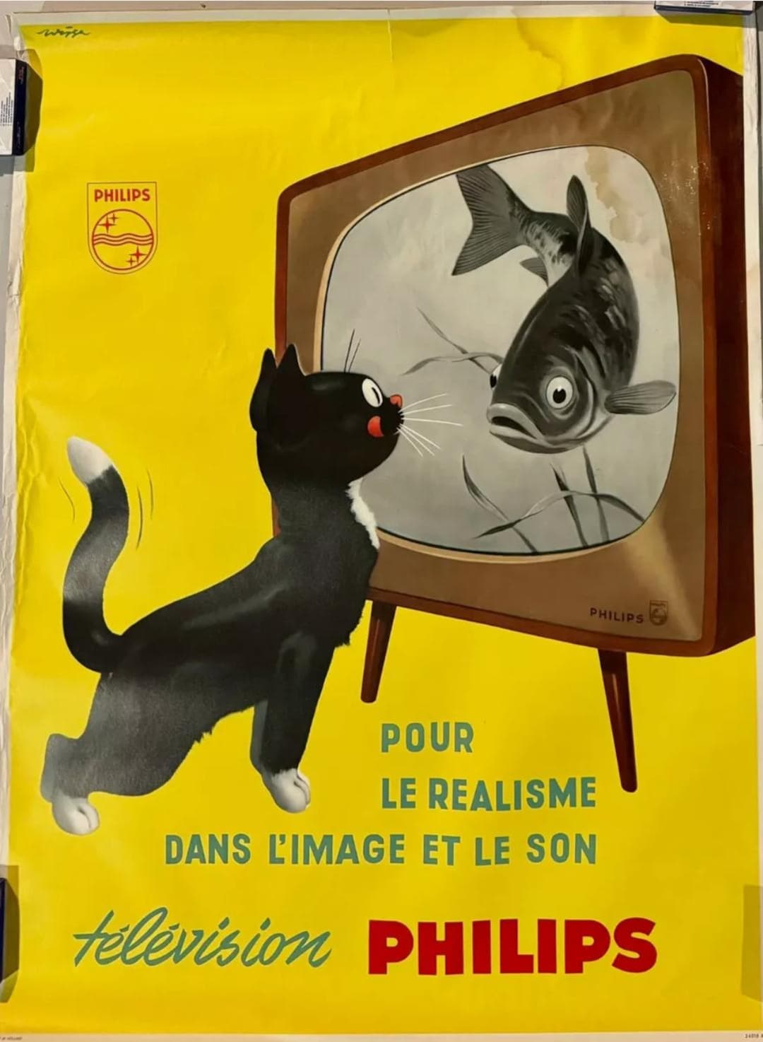 Original Vintage PHILIPS Advertising Poster 1960’s Pour Le Realism Dans ...