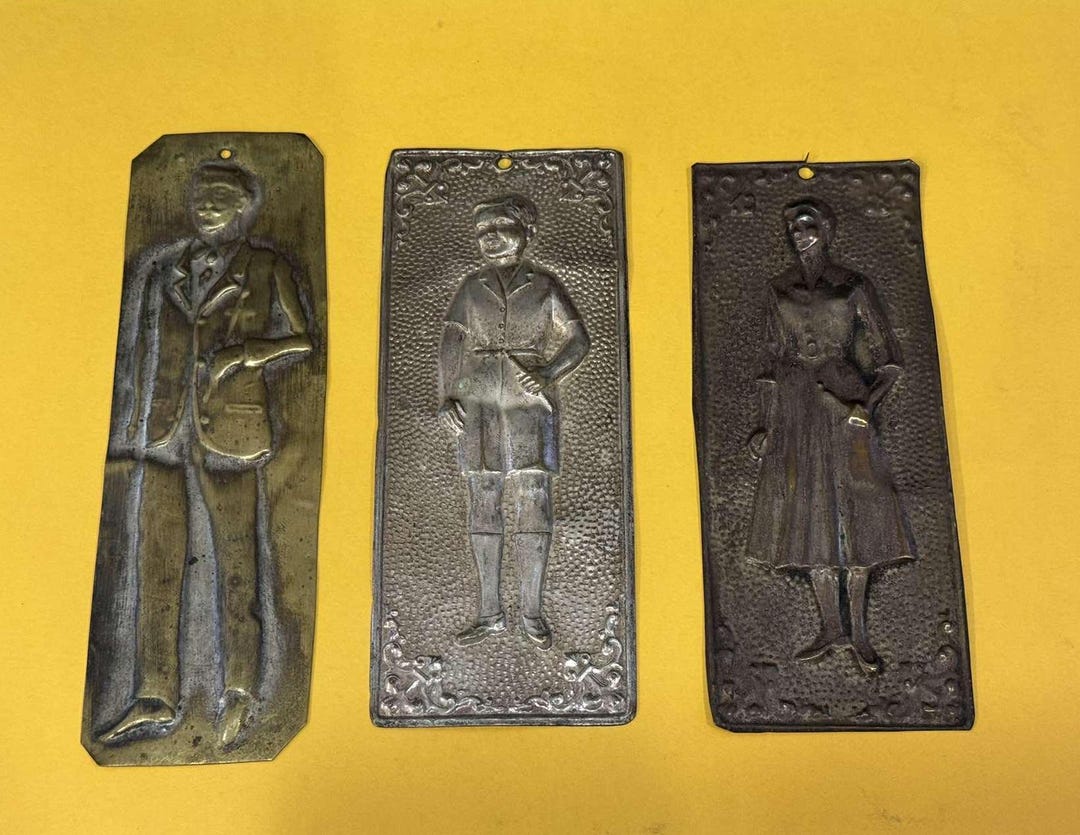 Antique Greek TAMATA TAMA Ex VOTO Lot of 3 Orthodox Protection, Very ...