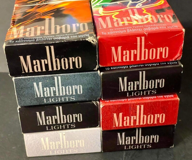 Vintage MARLBORO Cigarettes Lot of 8 Empty Special Edition Packets for ...