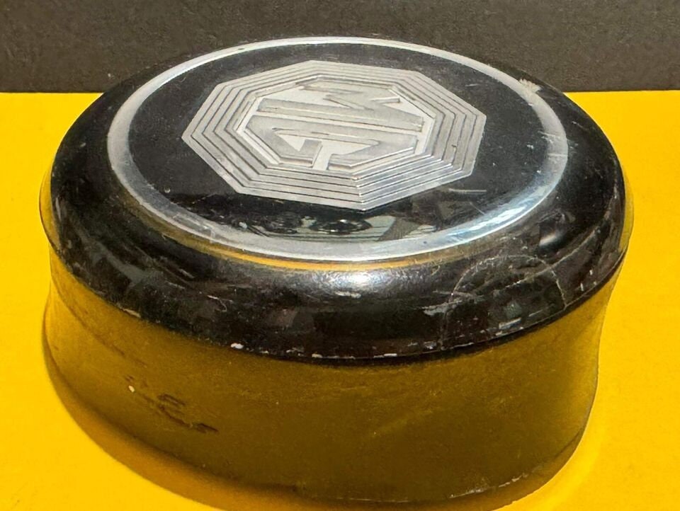 Vintage Original MGA Roadster MG Coupe Steering Wheel Center Cap Horn ...