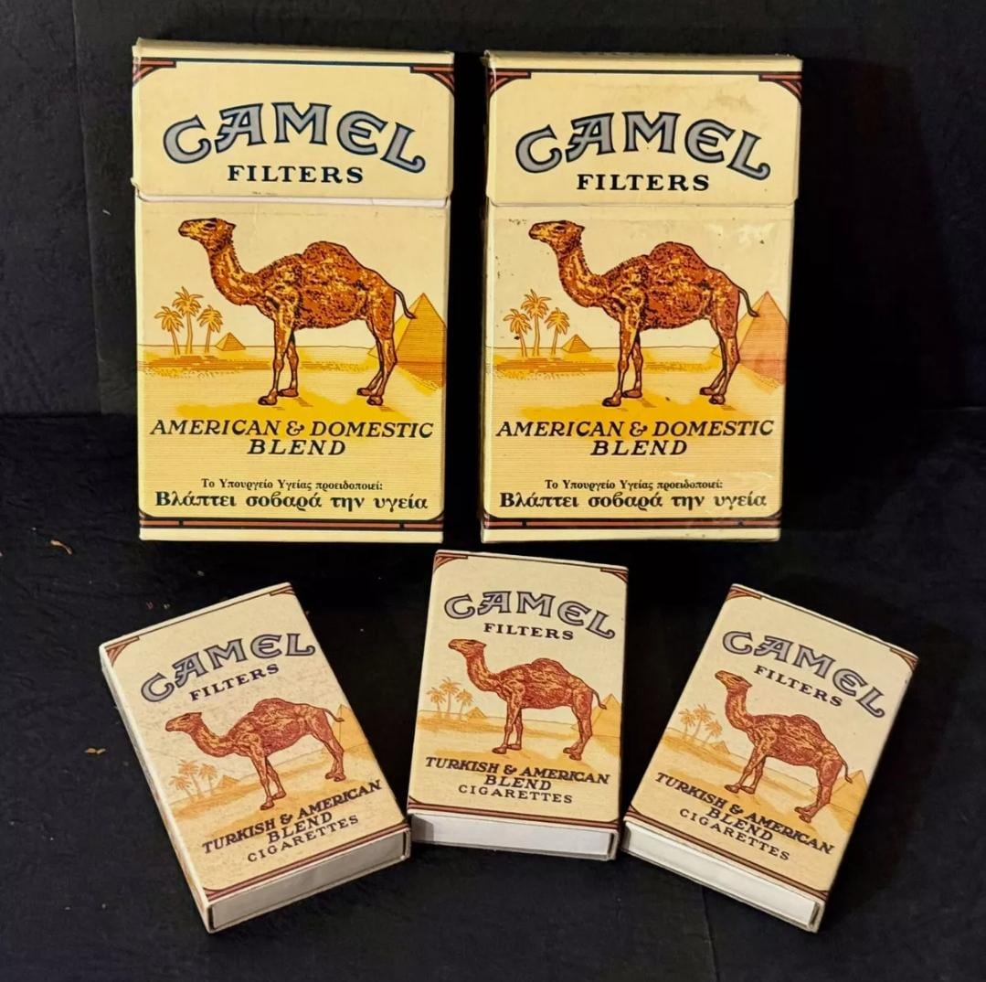 Vintage CAMEL Cigarettes Lot of 2 Empty Packets & 3 Safety Matche for ...