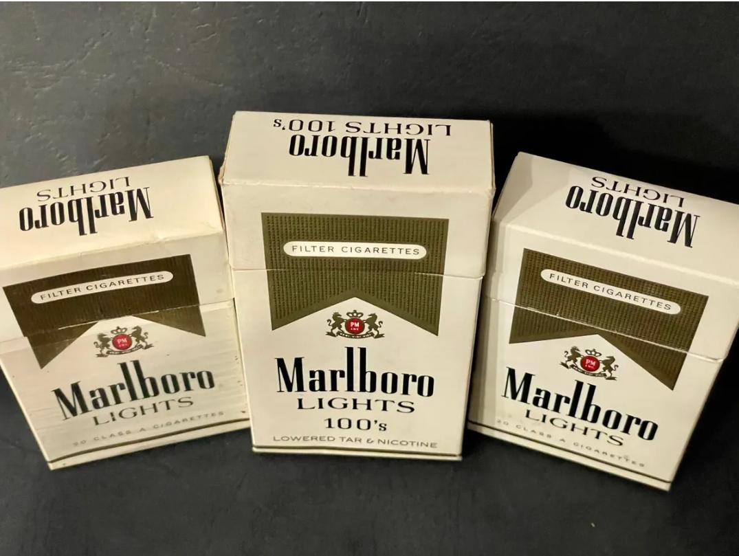 Vintage MARLBORO Lights Cigarettes Lot of 3 Empty Packets for ...