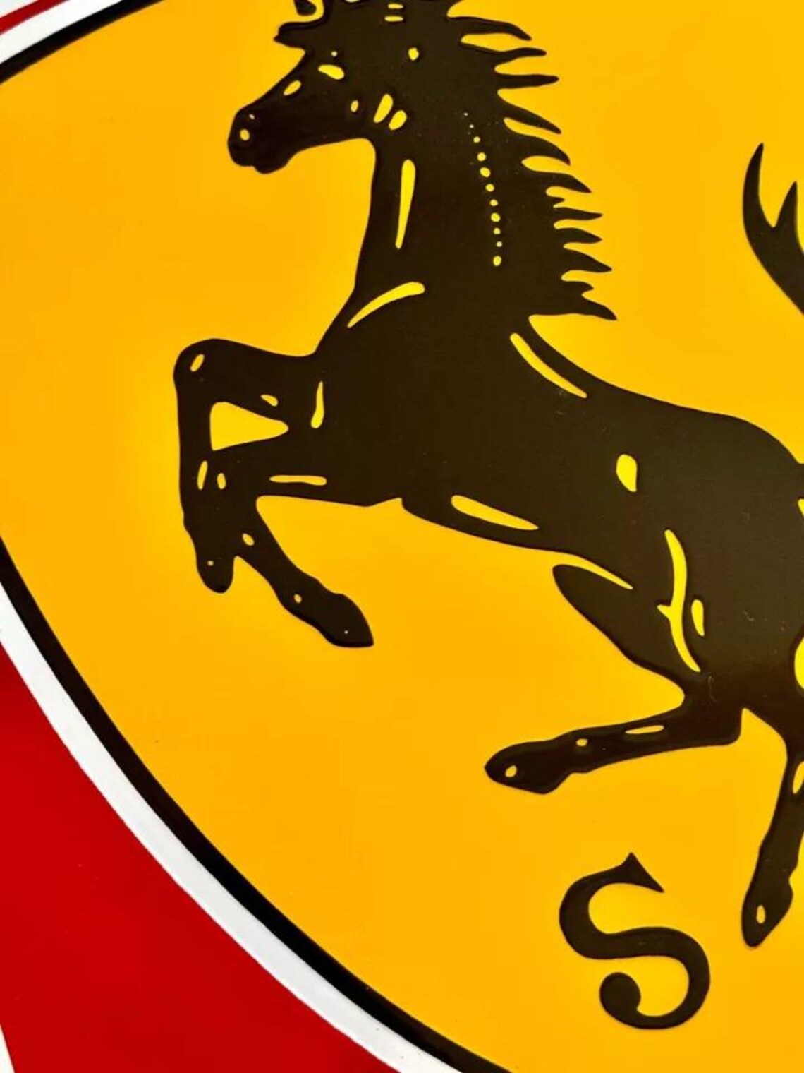 Vintage FERRARI Enamel Porcelain Metal Advertising Sign 40x50cm - Etsy