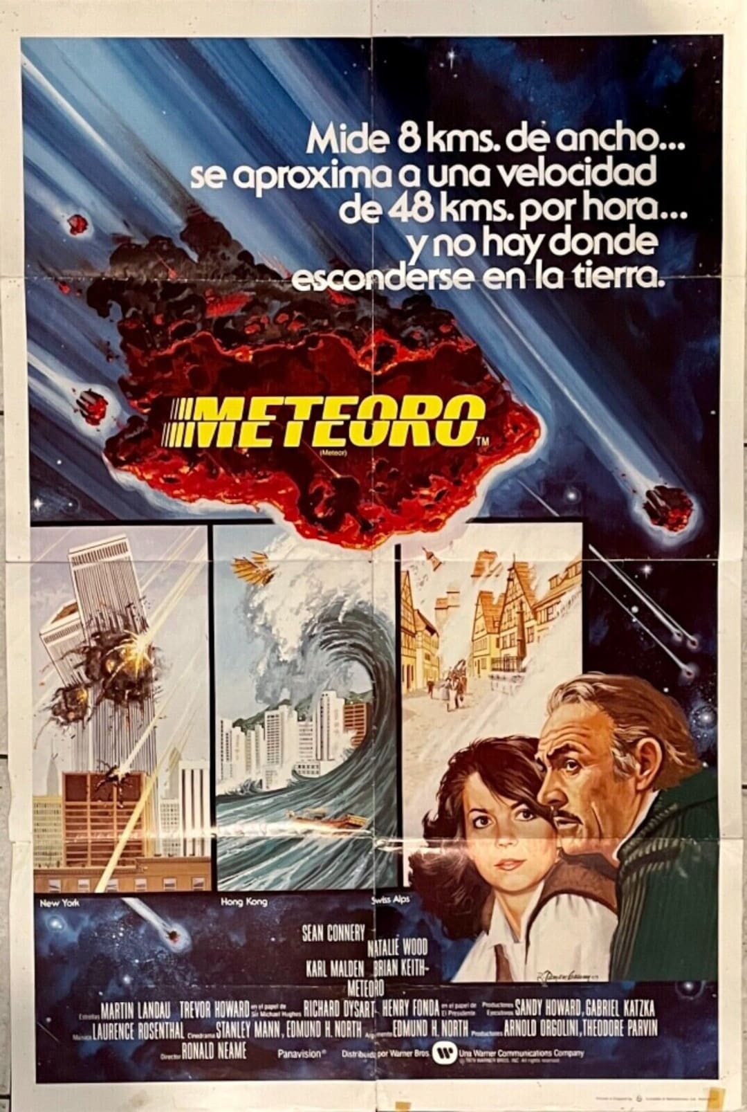 METEORO (sean Connery-natalie Wood) (1979) Original Cinema Movie Quad ...