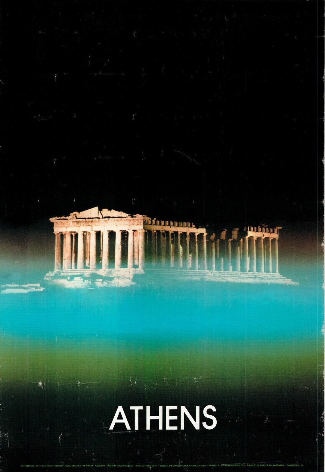 Greece Greek PARTHENON ATHENS Advertism. Tourism Organisation EOT ...