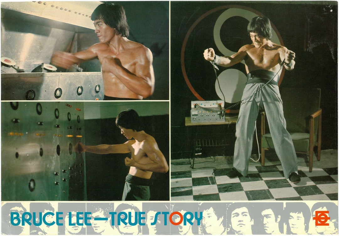 BRUCE LEE the True Story (1976), Rare Original Photo Cinema, Cardboard ...