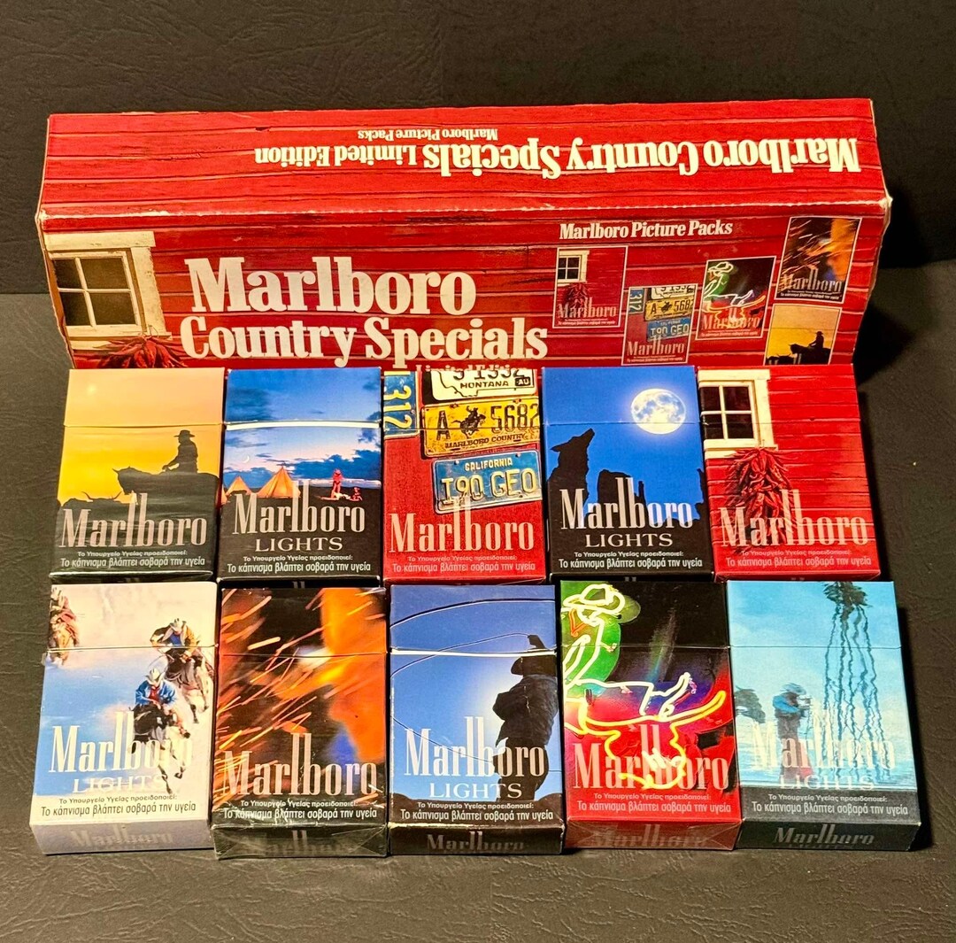 Vintage MARLBORO Cigarettes Lot of 10, Limited Edition, Country ...