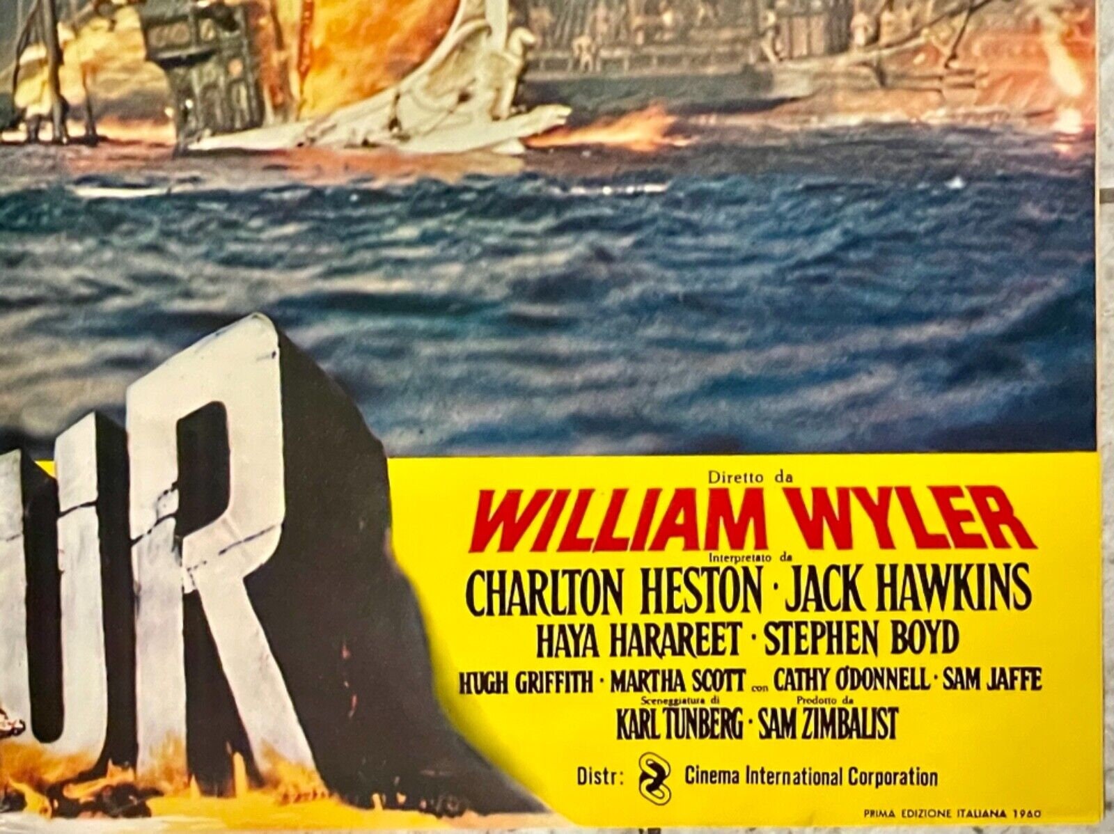 BEN HUR, Charlton Heston (1960) Italian Fotobusta Movie Poster (46x66 ...