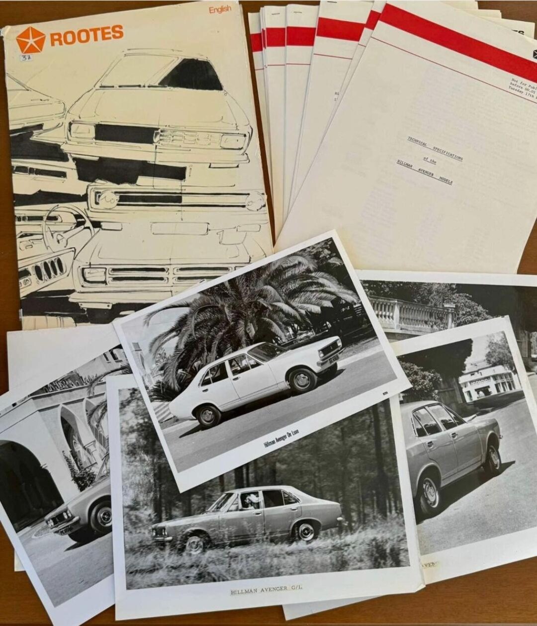 1970 Press Brochure CHRYSLER HILLMAN AVENGER Models Car Brochures ...