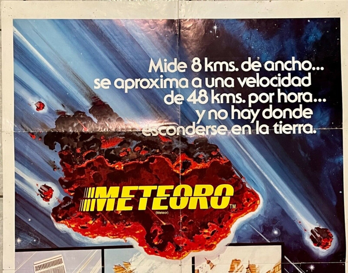 METEORO (sean Connery-natalie Wood) (1979) Original Cinema Movie Quad ...