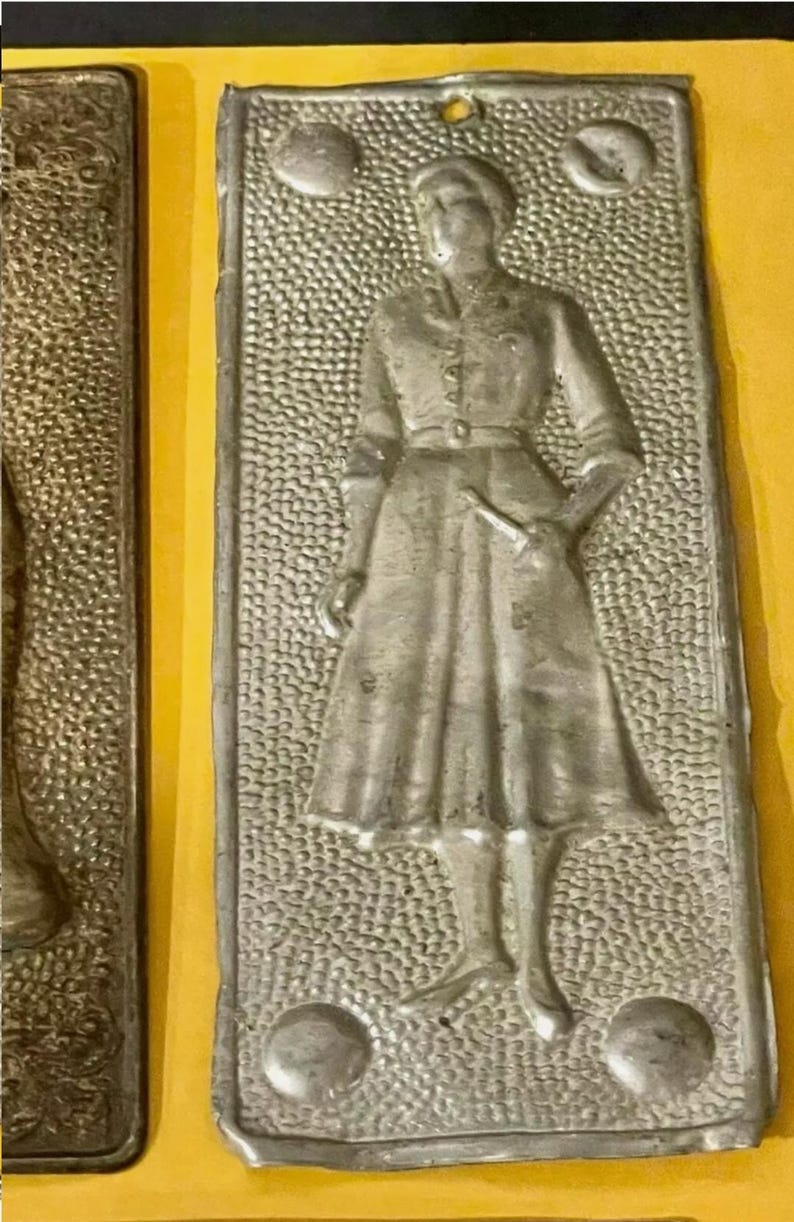 Antique Greek TAMATA TAMA Ex VOTO Lot of 3 Different Orthodox ...