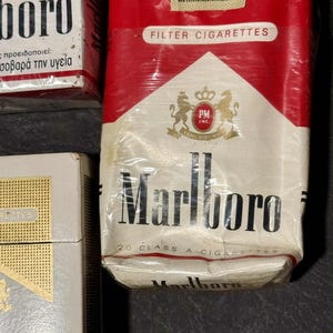Vintage MARLBORO Cigarettes Lot of 5 Empty Packets for Collection - Etsy