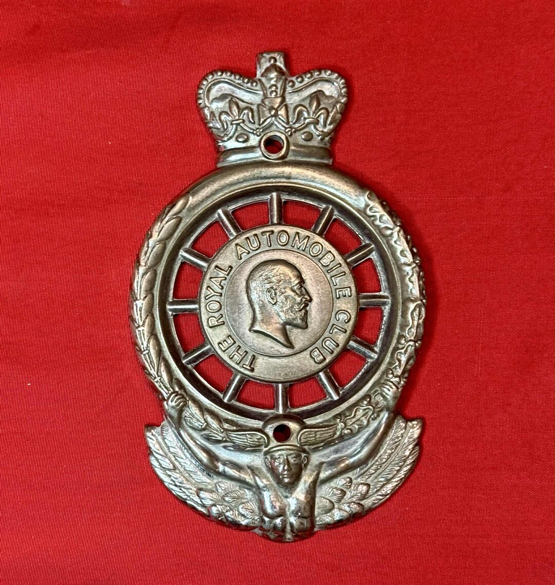 Vintage RAC Car Badge. the Royal Automobile Club Original Car Grille ...