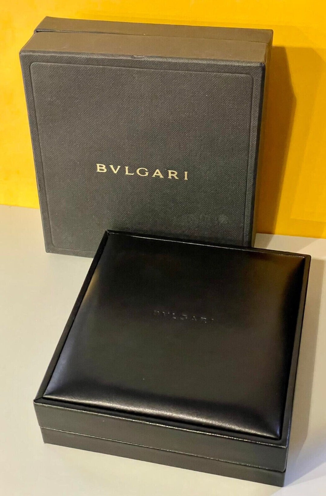 BVLGARI Jewelry Box Empty Gift Leather Wooden Box With Outer Carton Box ...