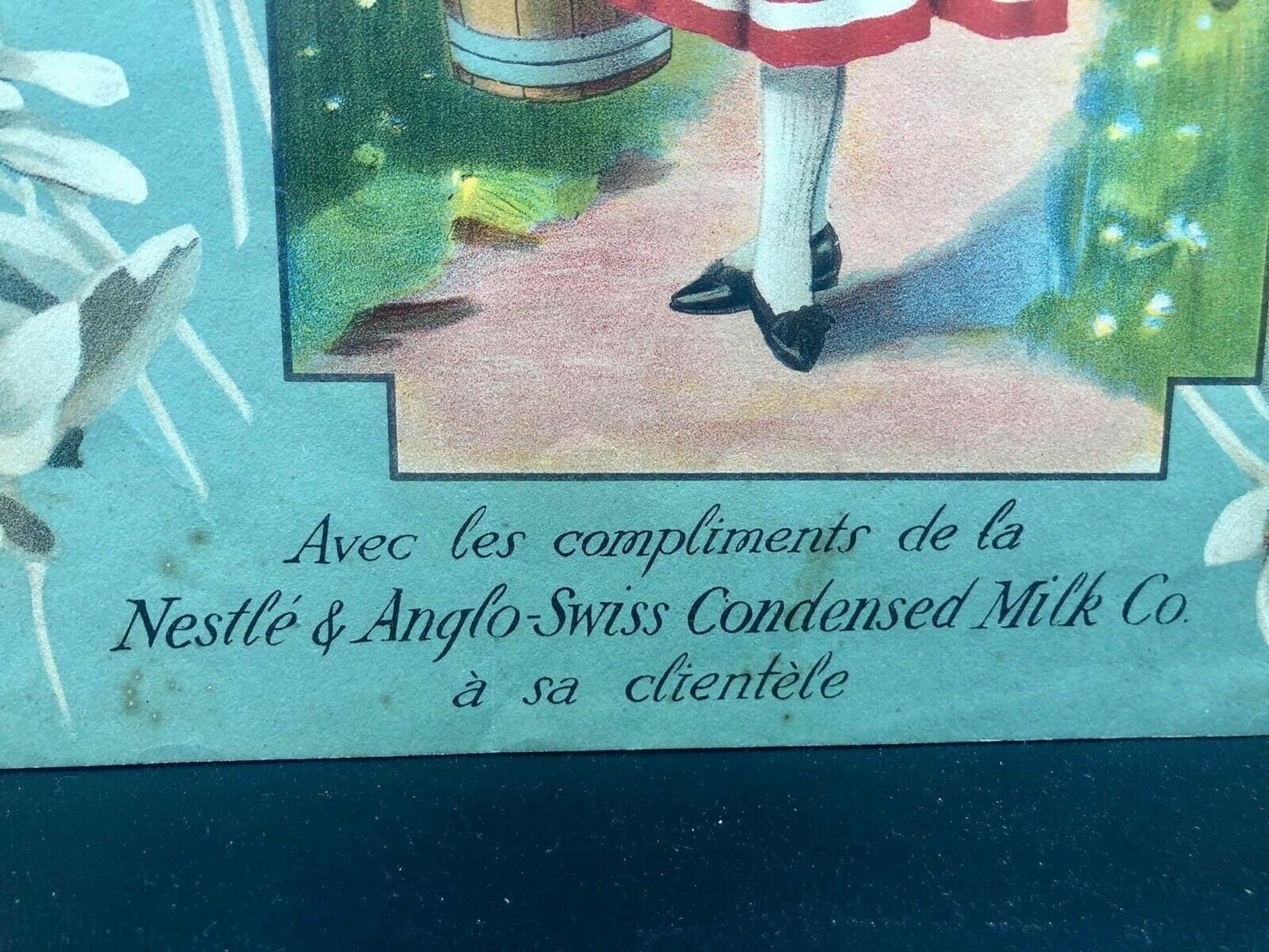 Nestle & Anglo Swiss Condensed Milk Co, Litho Adv. LA LAITIERE Valse ...