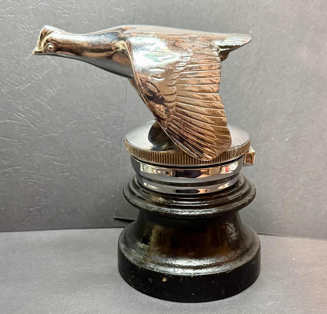 1930's FORD Model A “quail” Flying Goose Original Mascot Hood Ornamend ...
