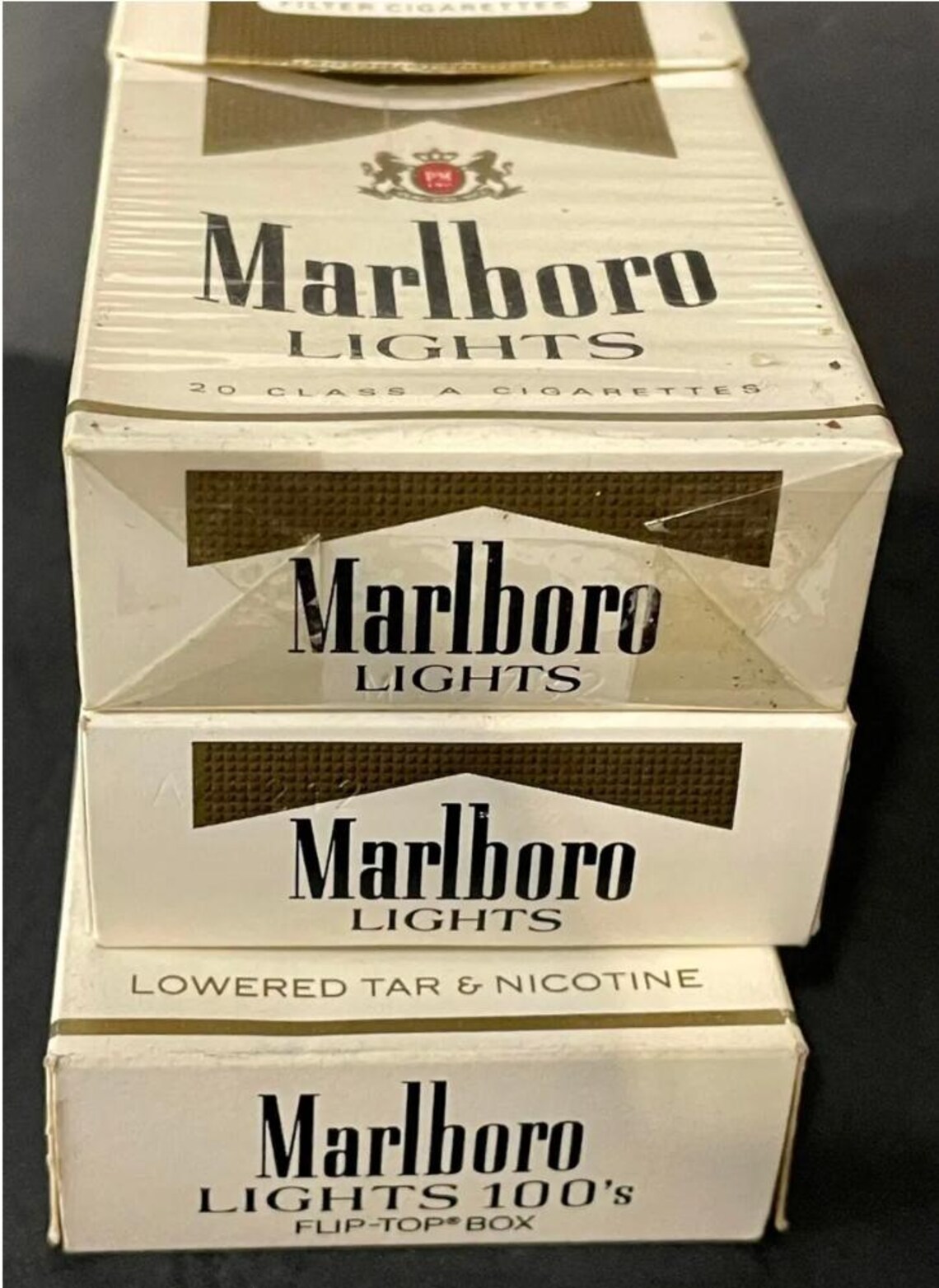 Vintage MARLBORO Lights Cigarettes Lot of 3 Empty Packets for ...