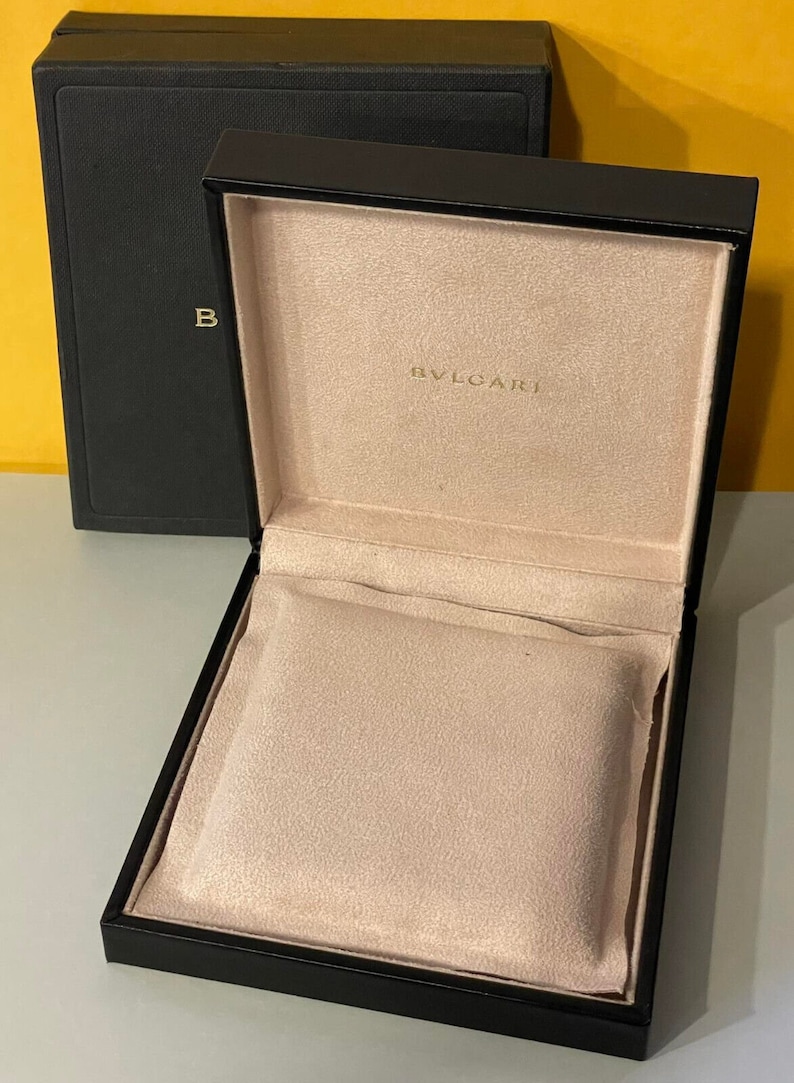 BVLGARI Jewelry Box Empty Gift Leather Wooden Box With Outer Carton Box ...