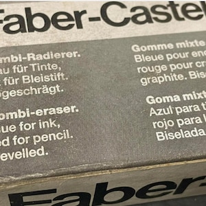 Vintage FABER-CASTELL Combi Eraser (box of 40) 7070-40 in Original Box ...