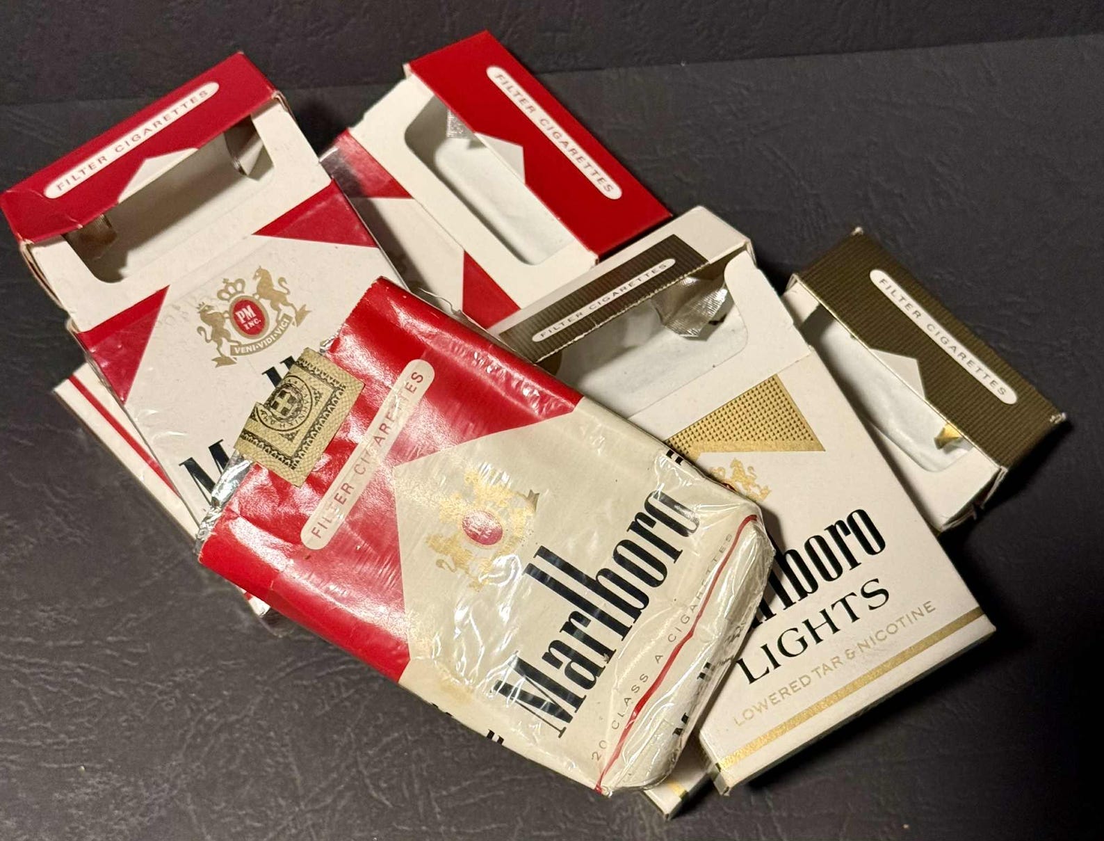 Vintage MARLBORO Cigarettes Lot of 5 Empty Packets for Collection - Etsy