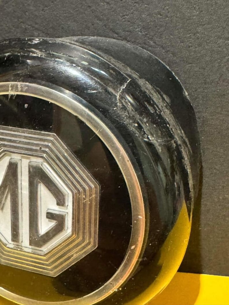 Vintage Original MGA Roadster MG Coupe Steering Wheel Center Cap Horn ...