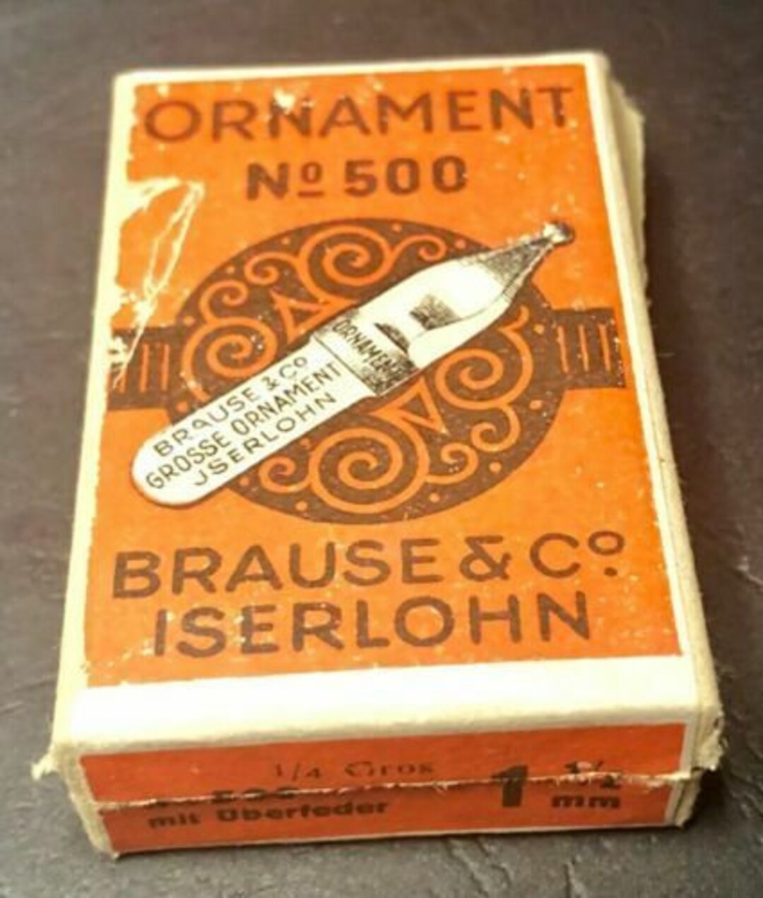 Vintage BRAUSE & Co JSERLOHN, Pen Nibs Box nibs No 500, Germany NOS - Etsy